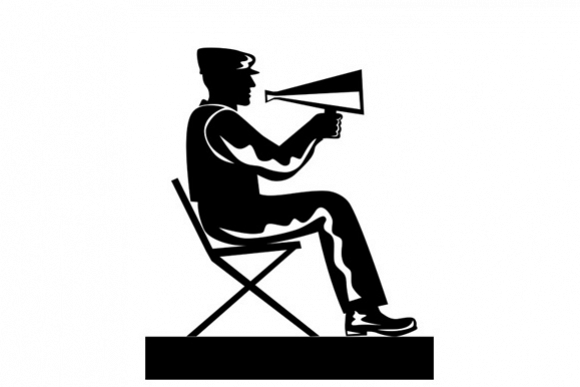 Director with Megaphone (4880) | Illustrations | Design Bundles