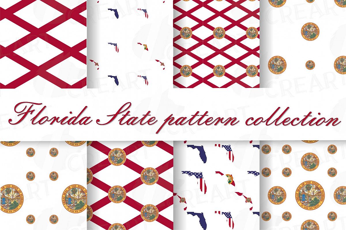 Florida State pattern, printable Florida digital paper (120927 ...