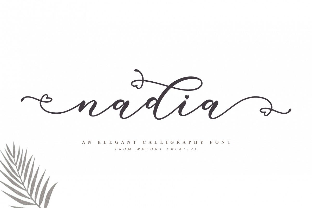 Nadia Script| Lovely Calligraphy (478865) | Script | Font Bundles