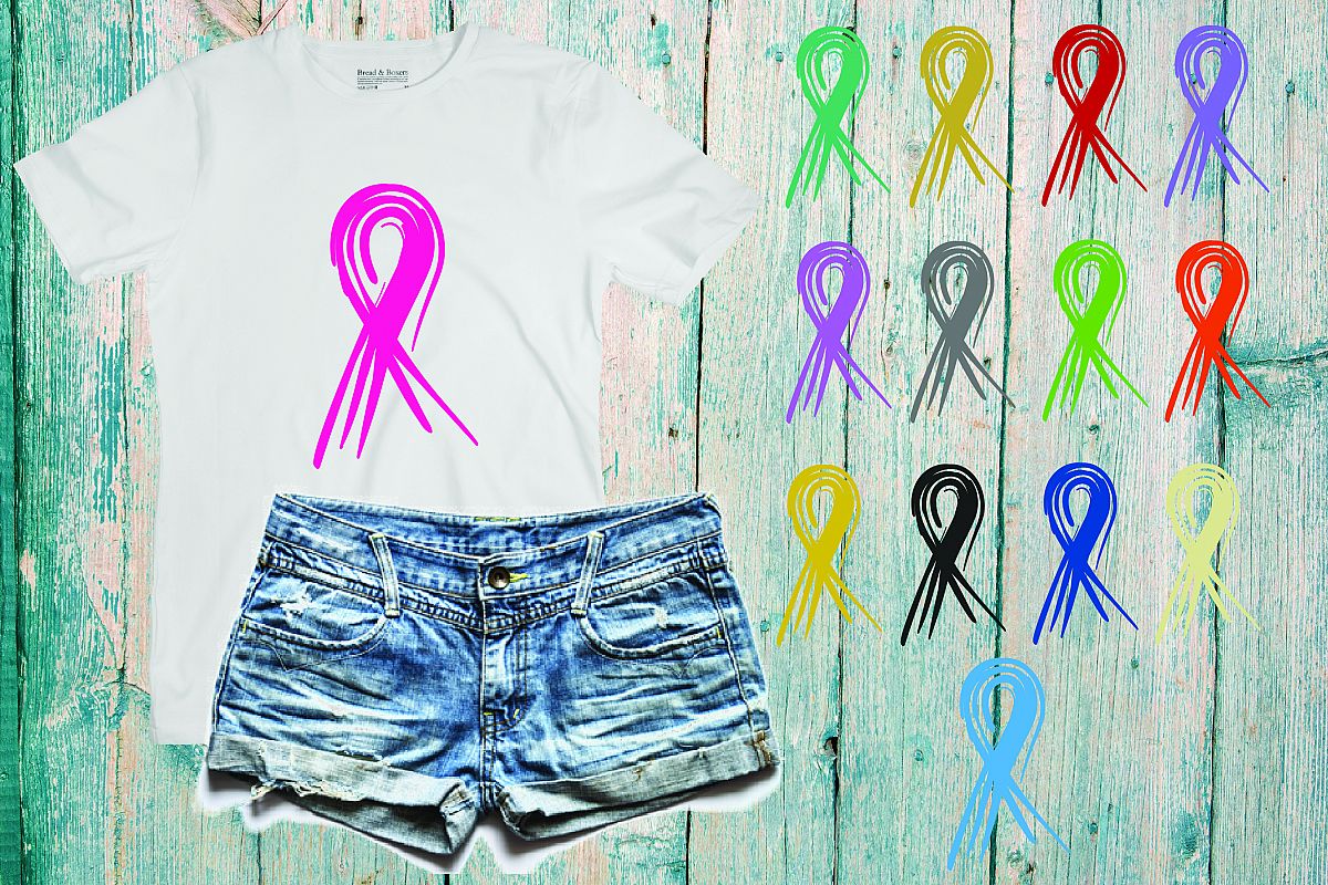 Cancer Awareness Ribbon SVG Bundle Cancer Survivor 197SV