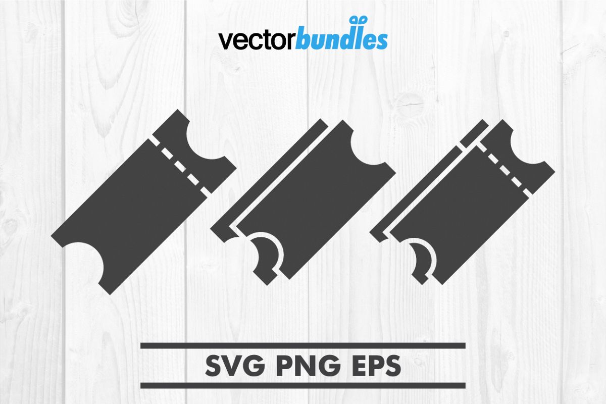 Ticket silhouette clip art svg