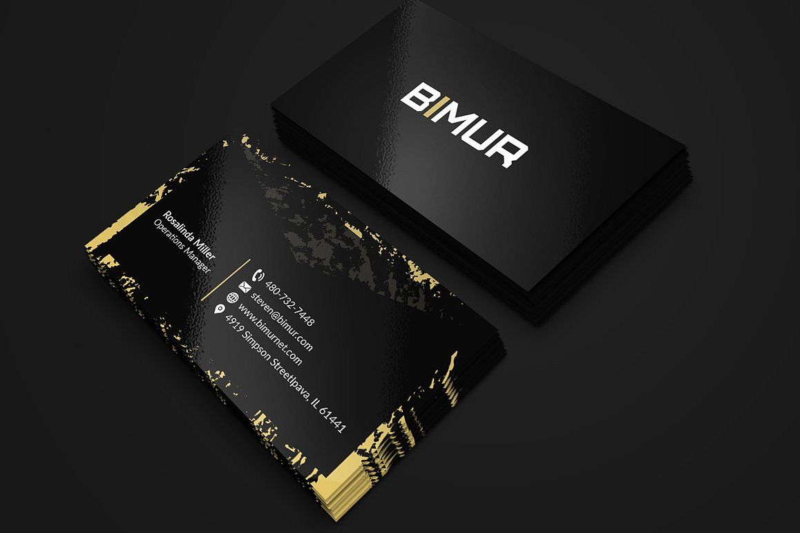 Black And Gold Business Cards 600gsm Custom Gold Business Cards Gold 