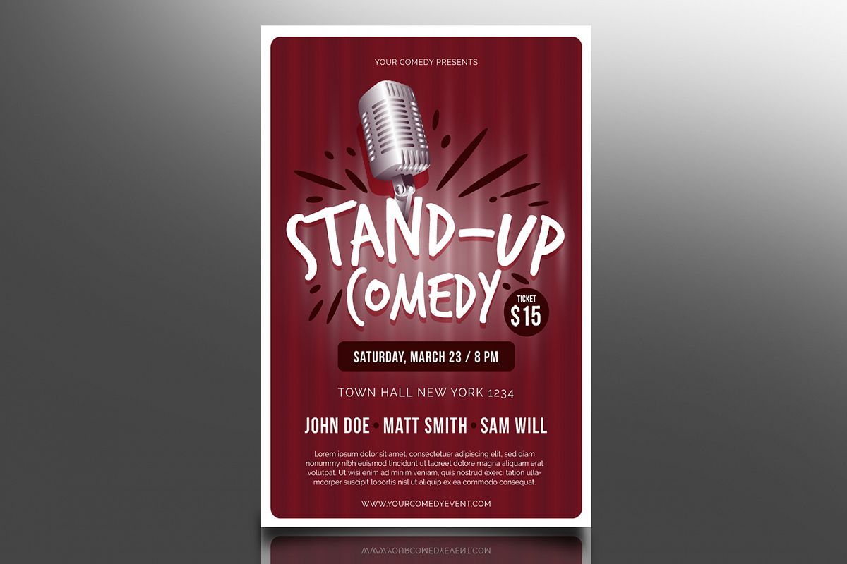 Stand Up Comedy Flyer