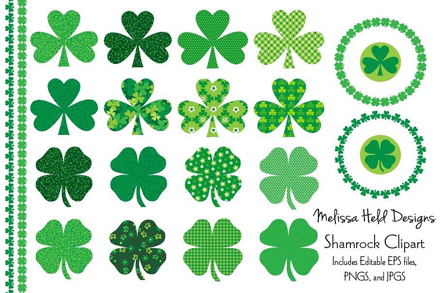 St. Patrick's Day Shamrock Clipart