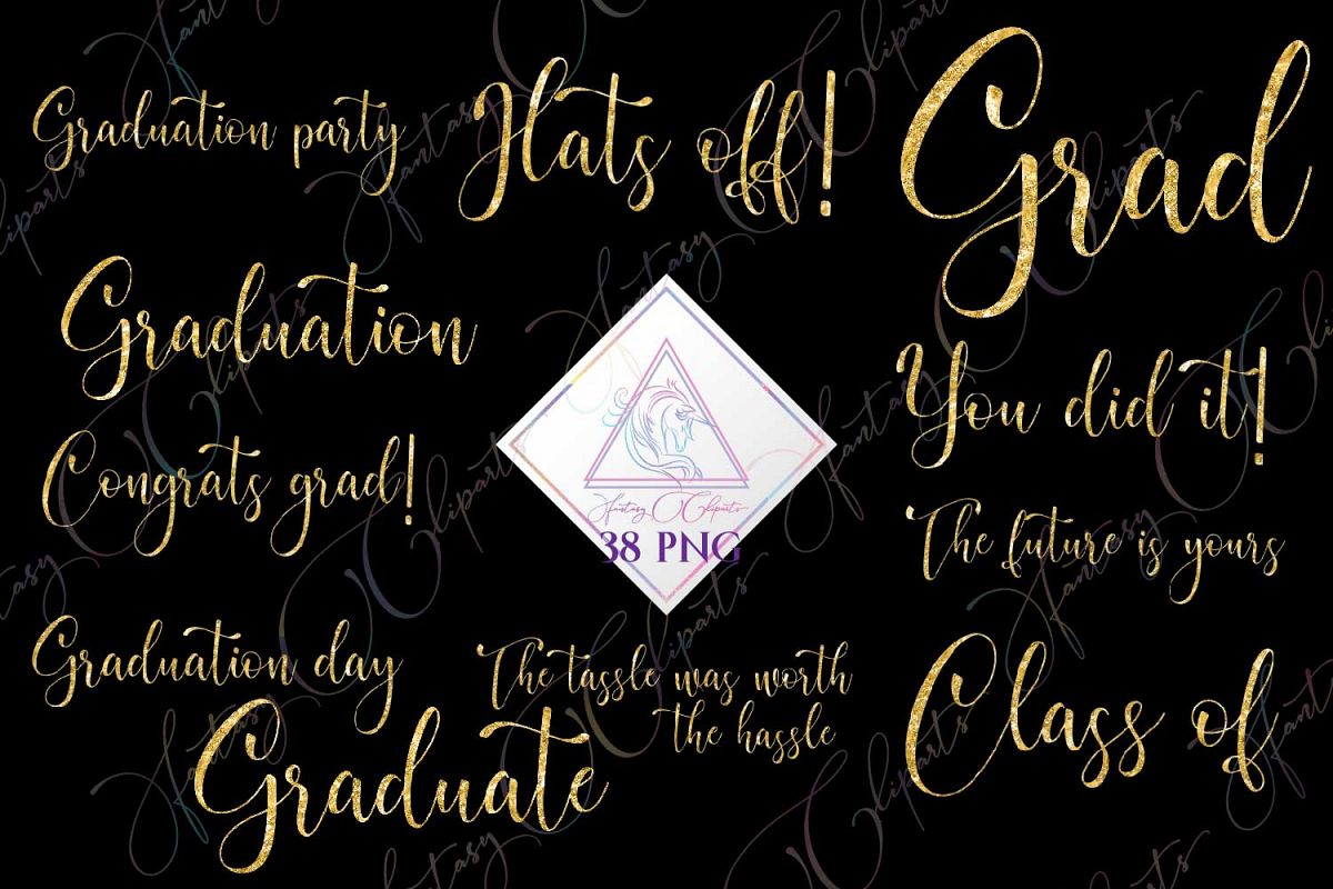 Graduation Word Art Clipart