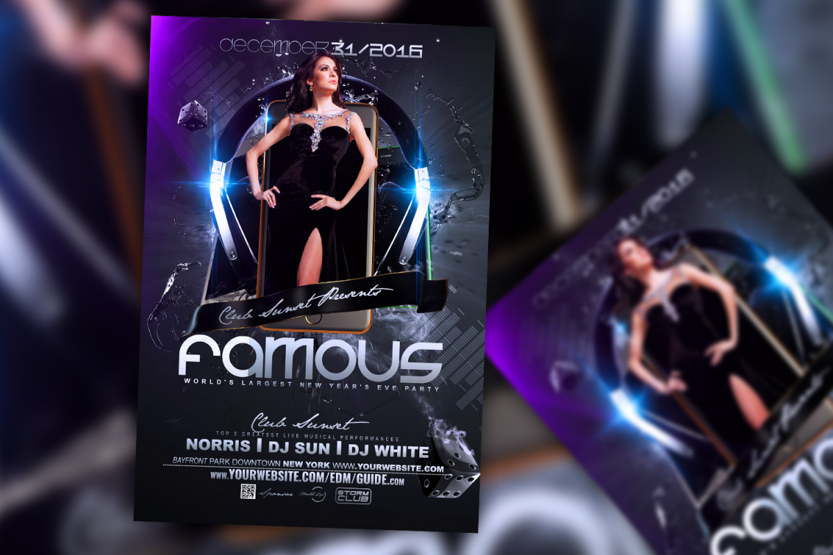 Famous Flyer (411623) | Flyers | Design Bundles