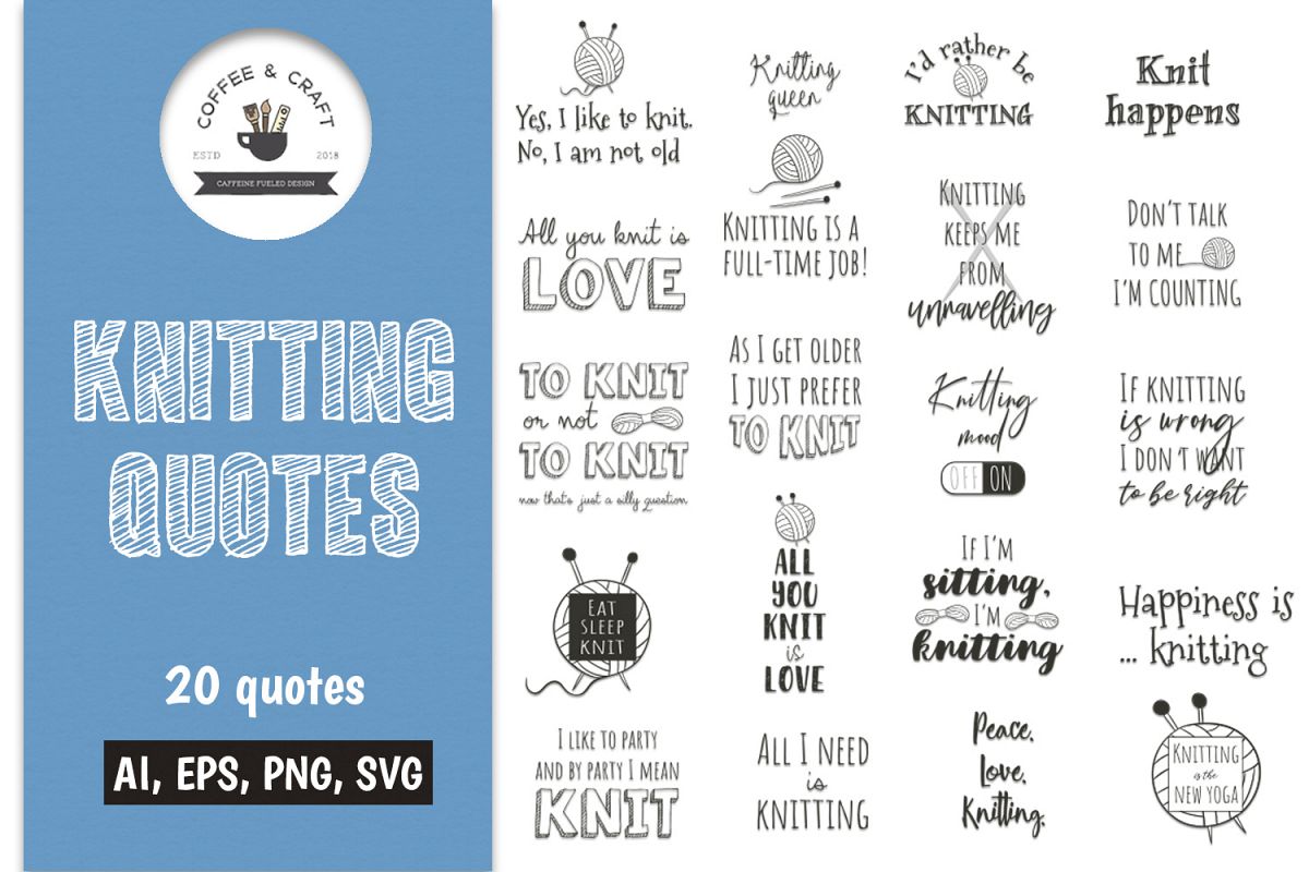 Knitting quotes