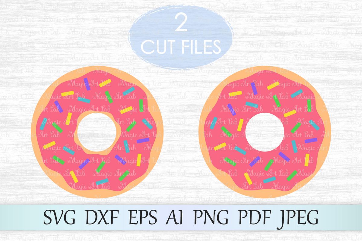 Donut SVG file, Donut cut file, DXF, PNG, EPS, AI, PDF, JPEG (110892 ...
