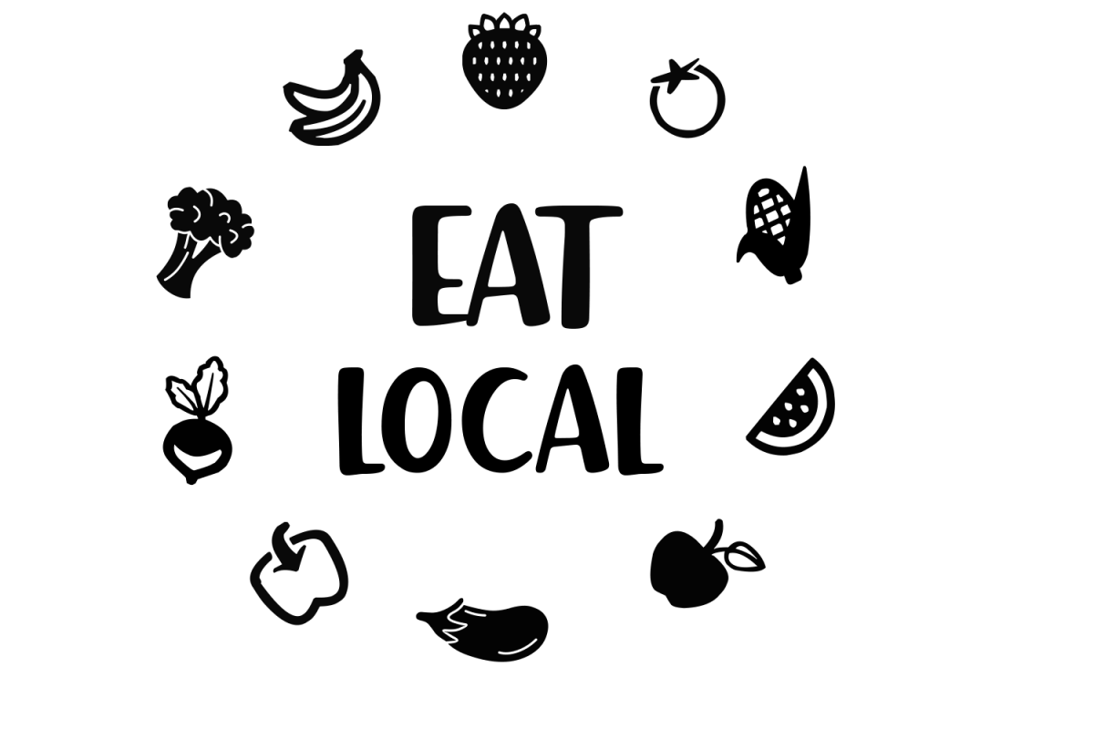 Eat Local Farmhouse Svg File (190584) | SVGs | Design Bundles