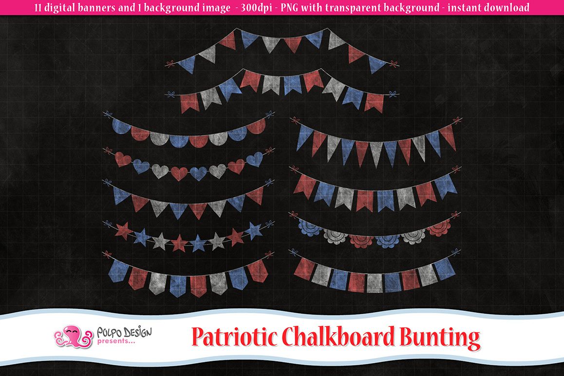 Patriotic Bunting Clip Art