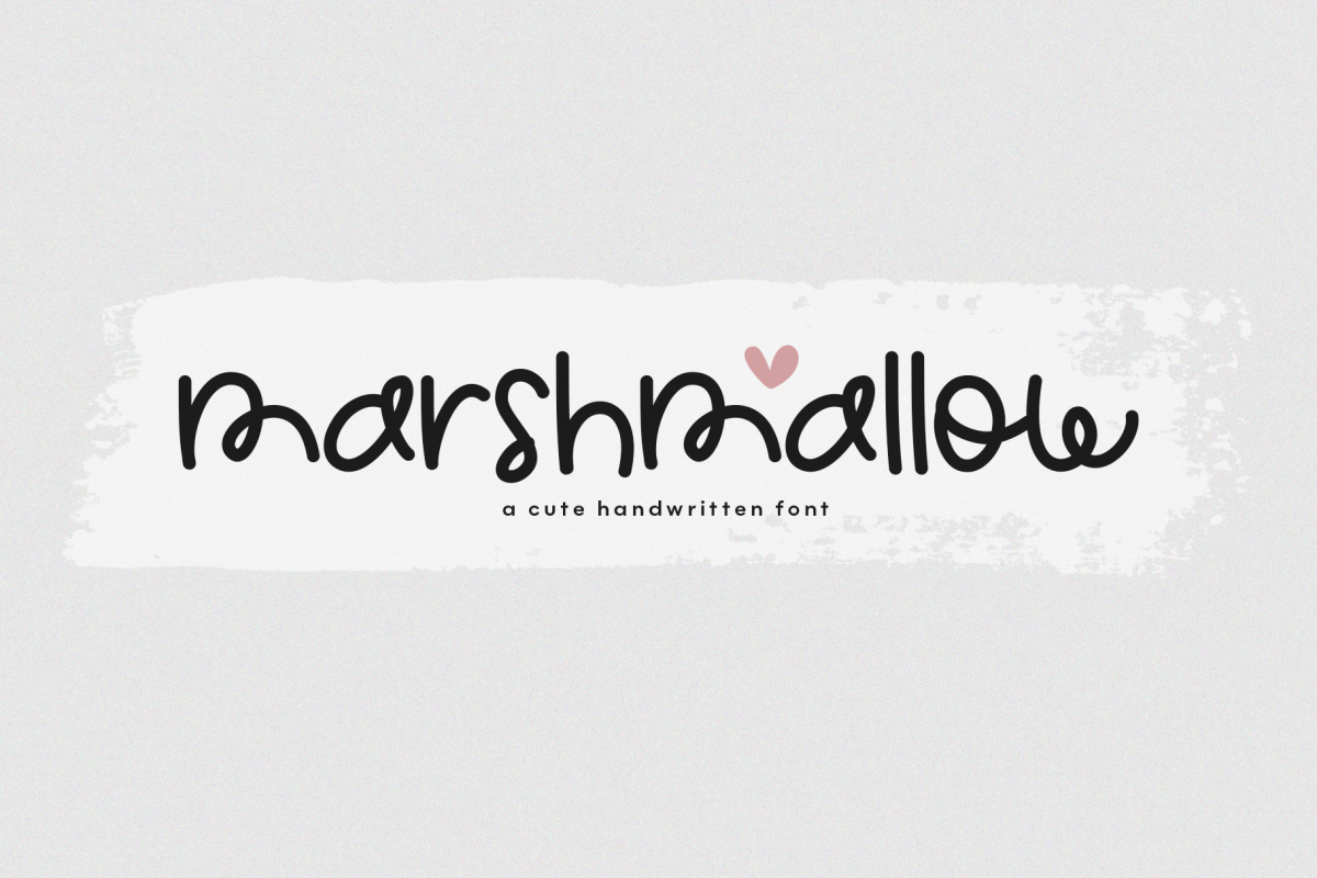 Marshmallow - A Cute Handwritten Font (242970) | Regular | Font Bundles Marshmallow - A Cute Handwritten Font (242970) | Regular | Font Bundles