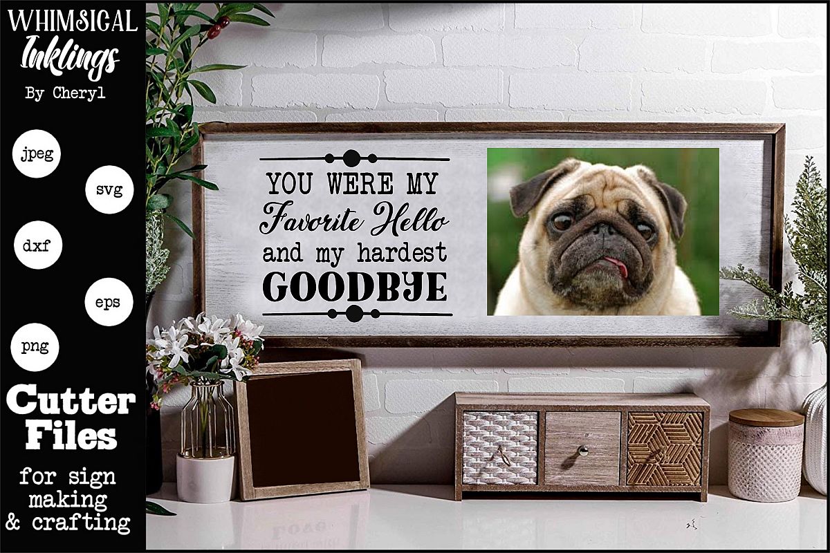 Hardest Goodbye- Memorial SVG