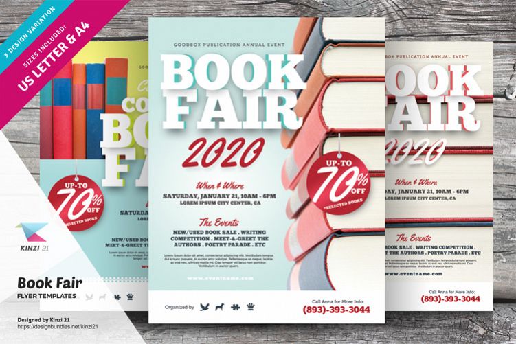 Book Fair Flyer Templates