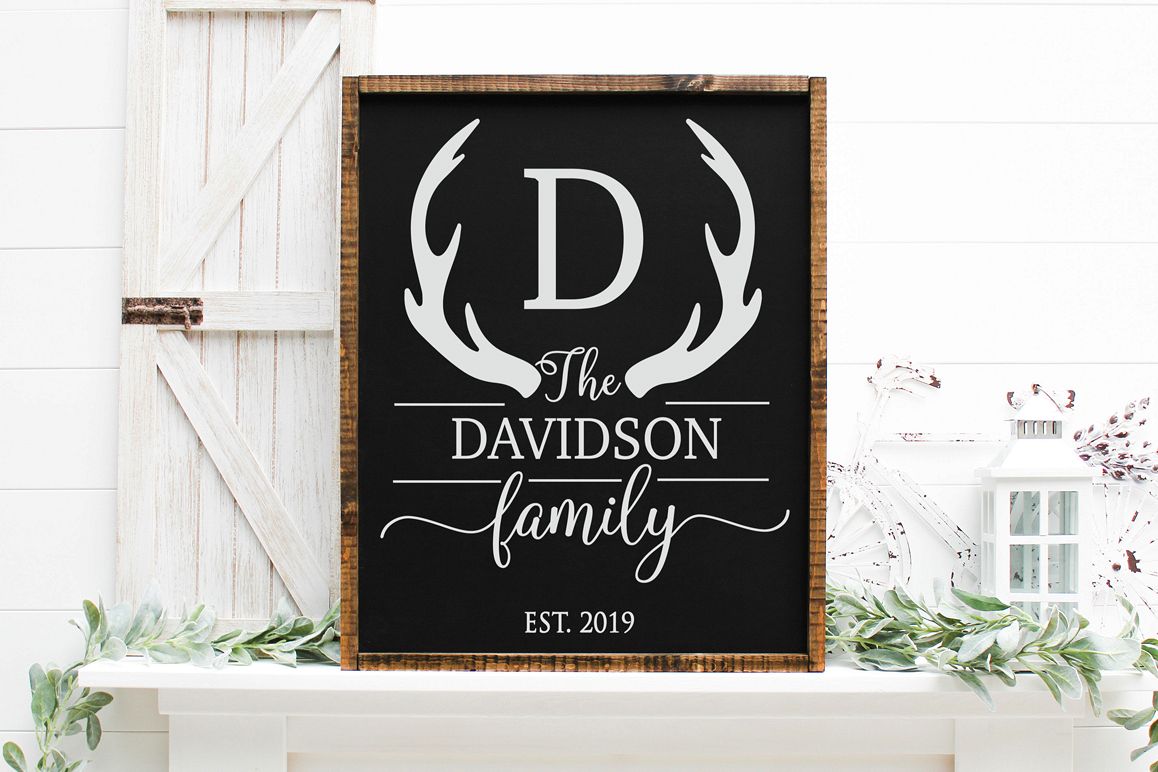 Customizable Family Name SVG - Home Decor SVG