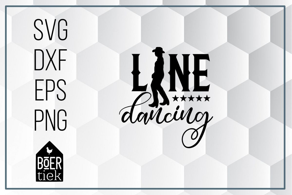 Line dancing, SVG cutting file