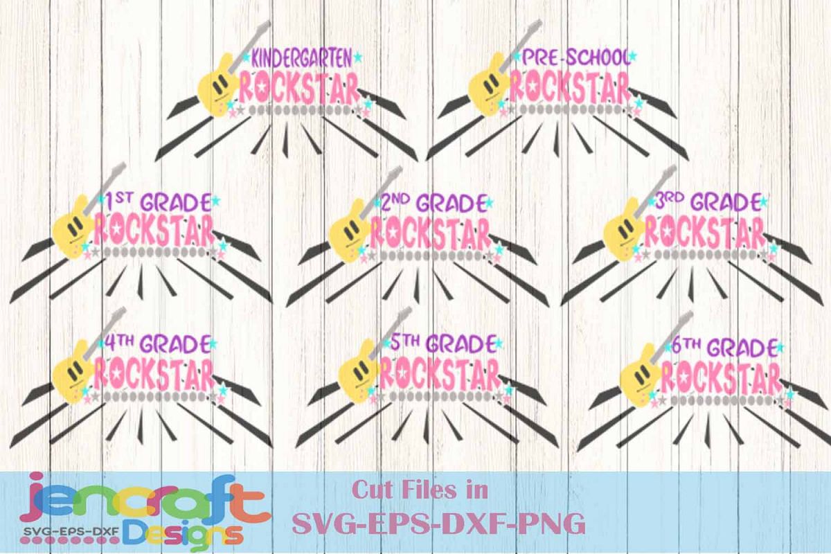 RockStar Grade Back to school Bundle svg, Teacher bundle