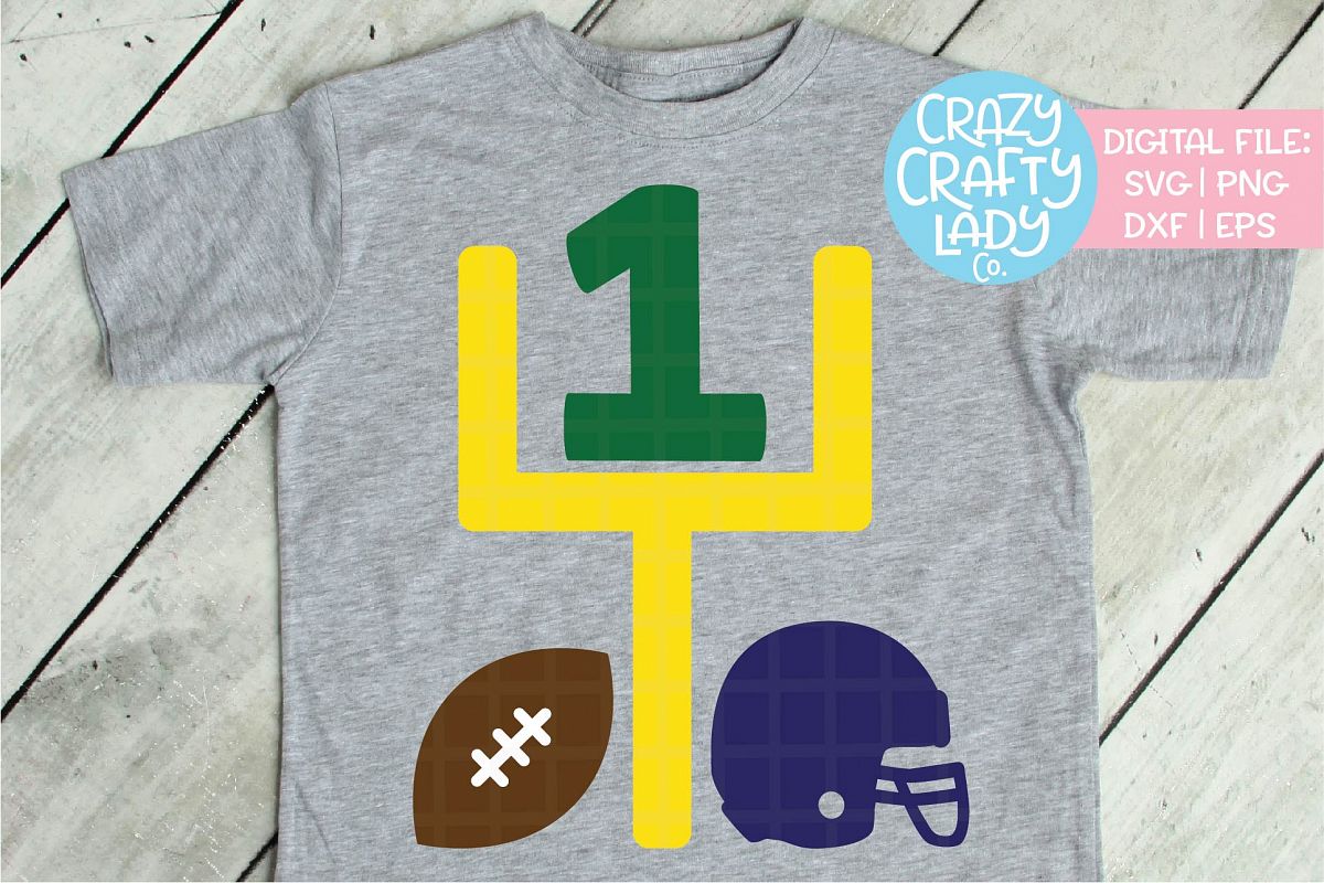 Football 1st Birthday SVG DXF EPS PNG Cut File