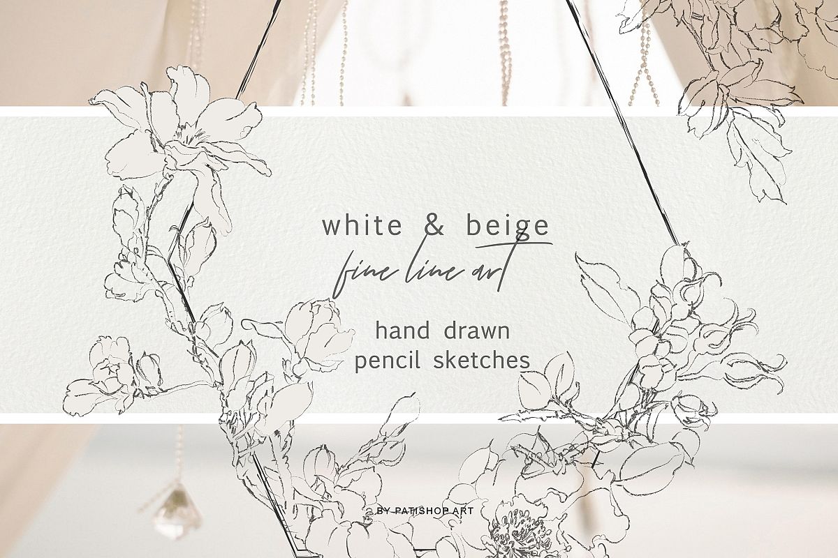 Hand Drawn Fine Line Clip Art