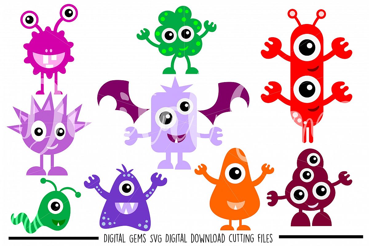 Monster SVG / PNG / EPS / DXF Files