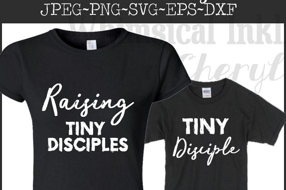 Raising Tiny Disciples SVG Files (93383) | SVGs | Design Bundles
