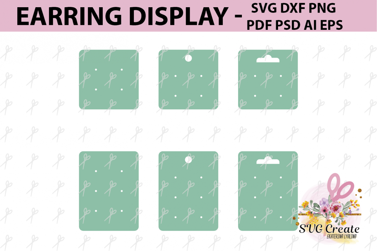 Printable Earring Card Template Printable Word Searches