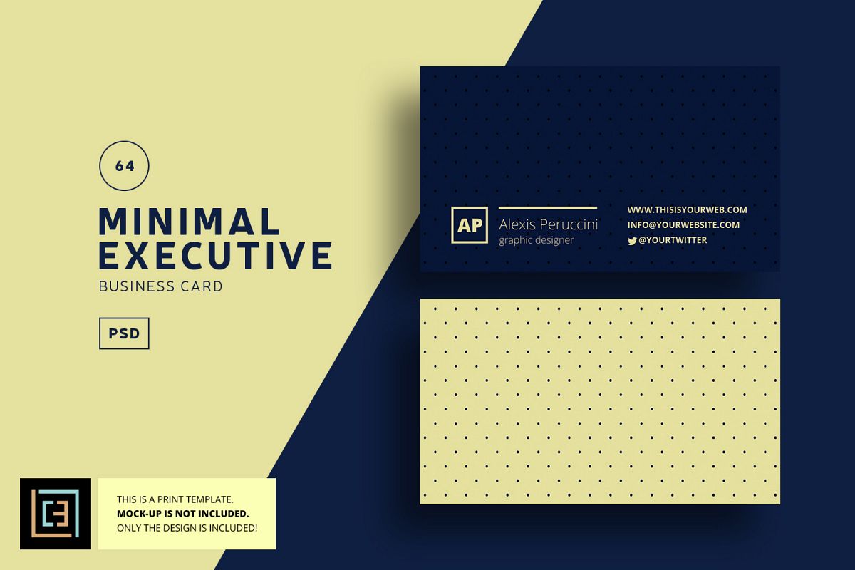 Minimal Executive Business Card - BC064