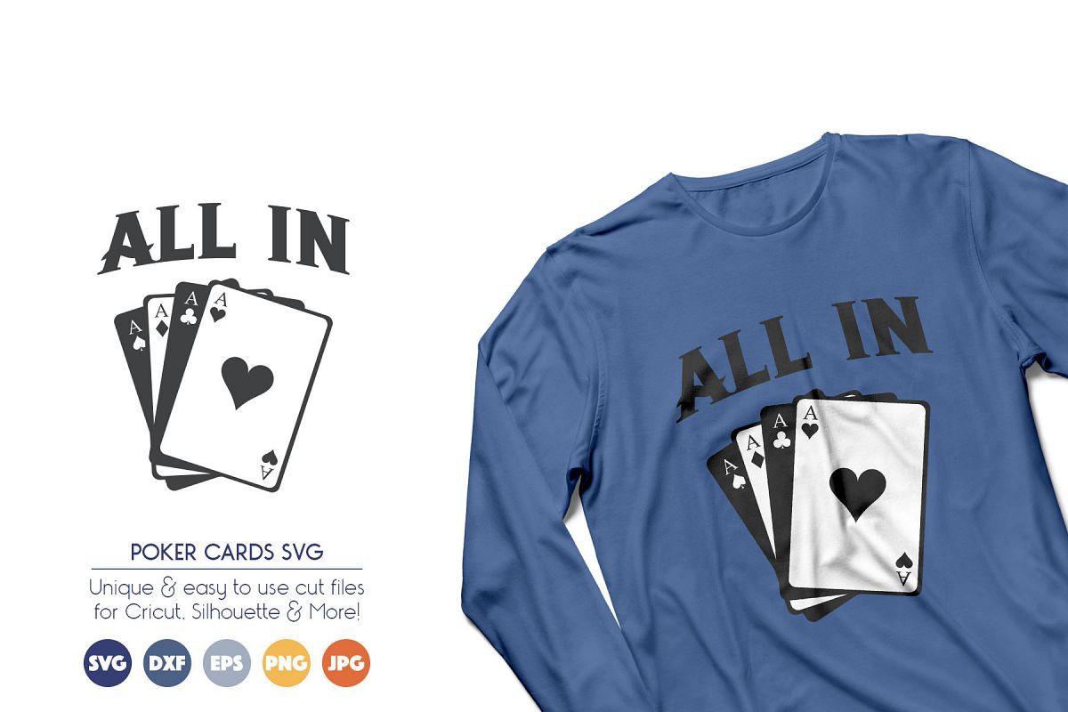 Poker SVG Files - All In, Casino