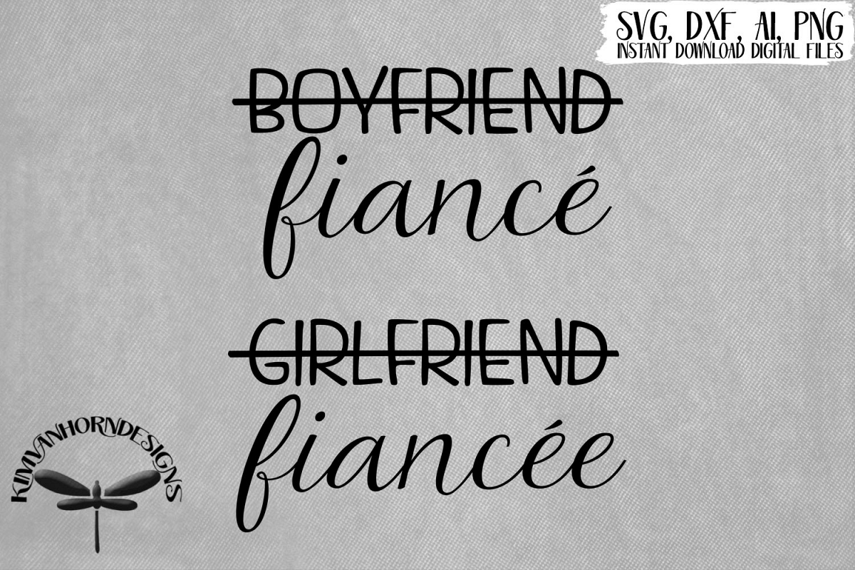 Fiance Fiancee (206429) | SVGs | Design Bundles