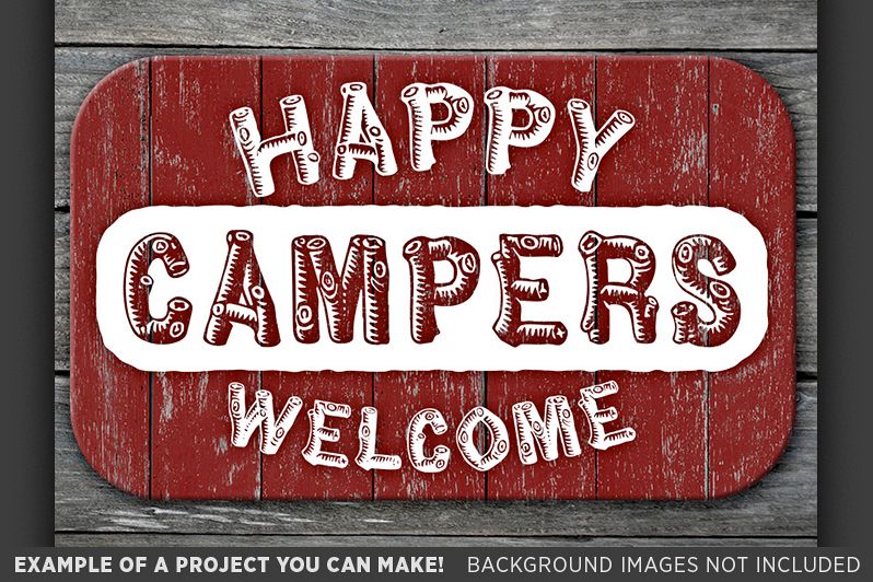 Happy Campers Welcome SVG - Camper Sign - Camp Decor - 762