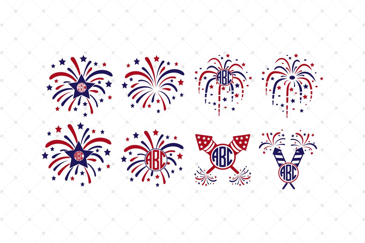 4th of July Fireworks SVG Cut Files (87236) | Cut Files | Design Bundles