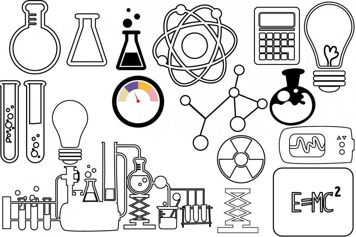 Science School Outline bundle svg 105S