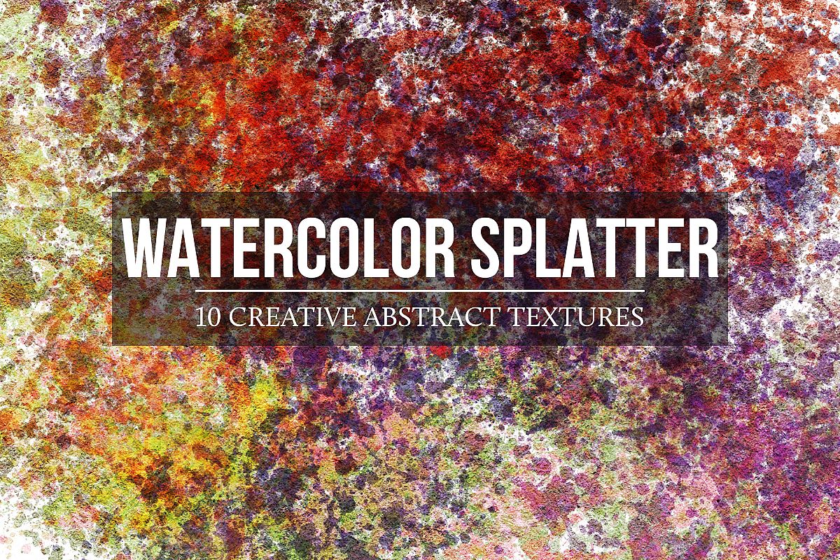Watercolor Splatter Textures Pack
