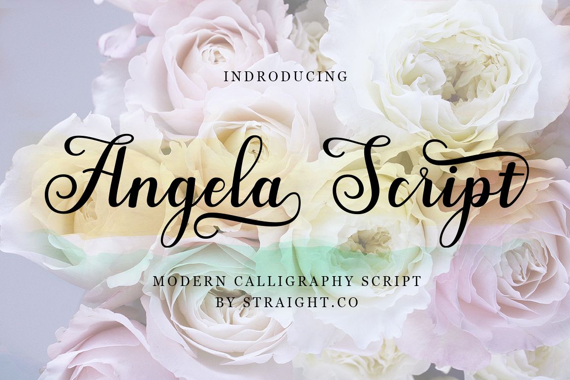 Angela Script (283133) | Calligraphy | Font Bundles