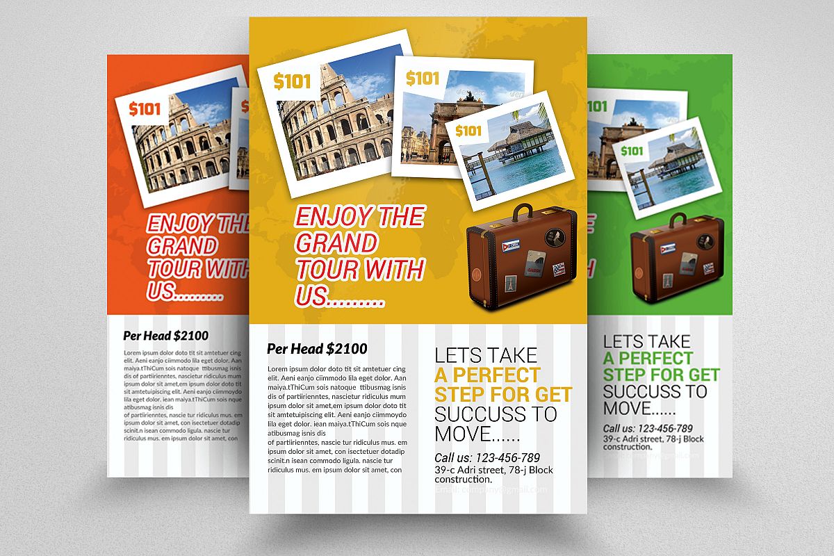 Tour Travel Flyer Psd