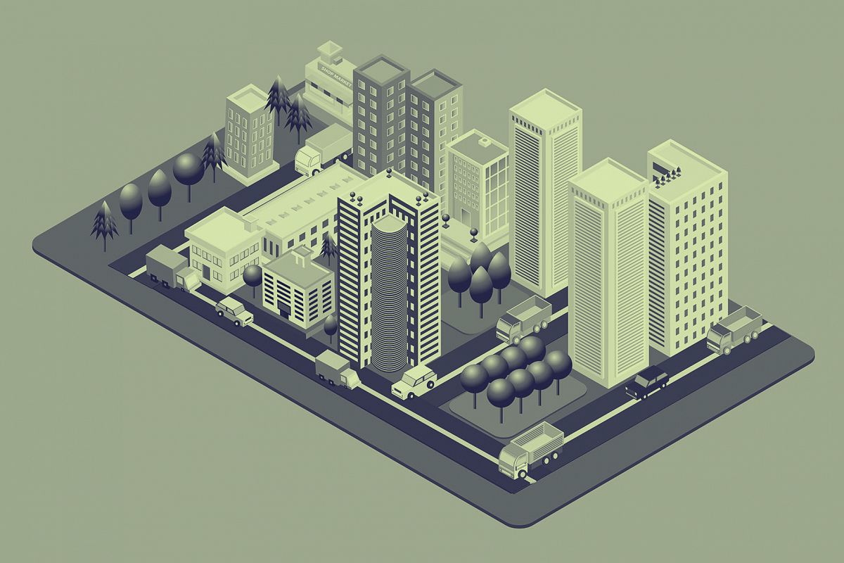 Isometric City Illustration 04