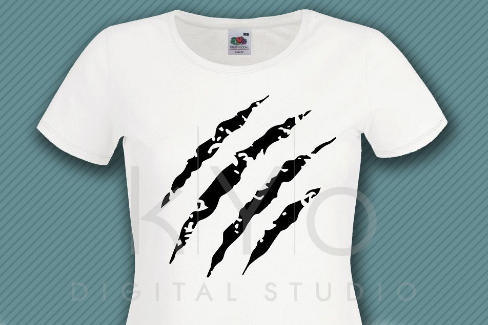 Distressed Wolf Claw scratch Marks SVG files for Cricut Silhouette ...