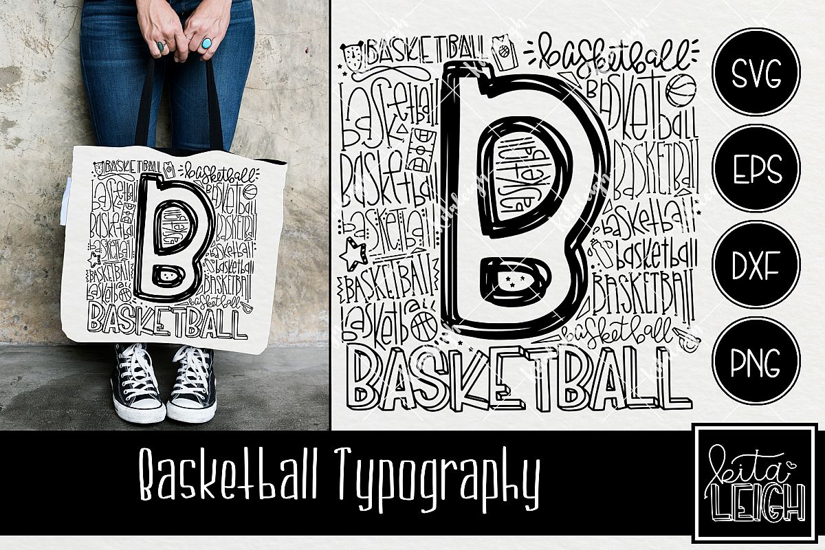 Basketball Typography (122463) | Hand Lettered | Design Bundles