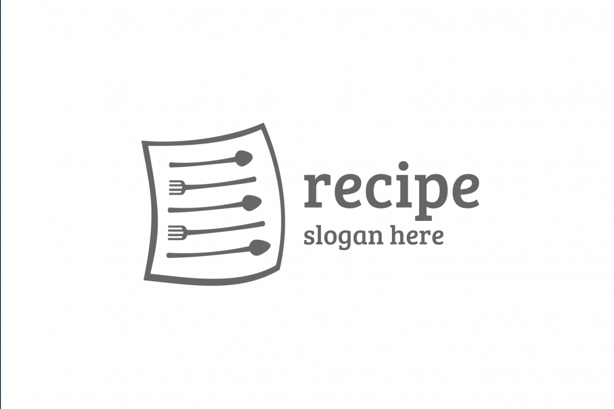 Food Recipe Logo (49286) | Logos | Design Bundles