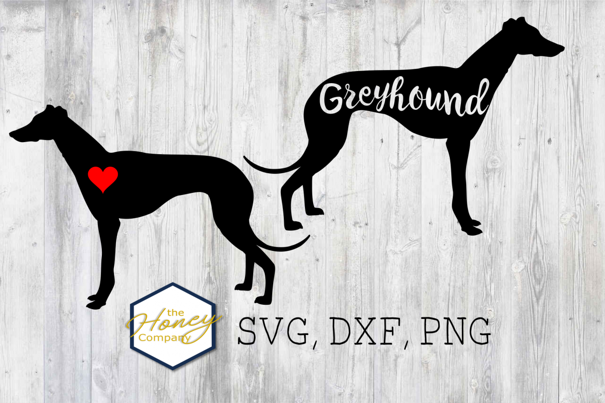 Greyhound SVG PNG DXF Dog Lover Clipart Breed Clipart Vector (189740 ...