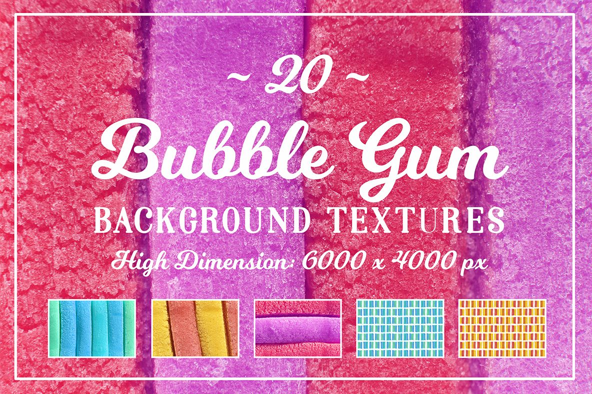 20 Bubble Gum Background Textures (111060) | Textures | Design Bundles