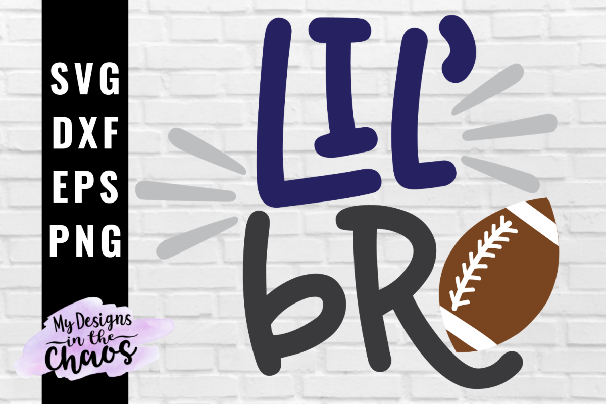 Little Brother Football SVG EPS DXF PNG | Football SVG (82448) | SVGs ...