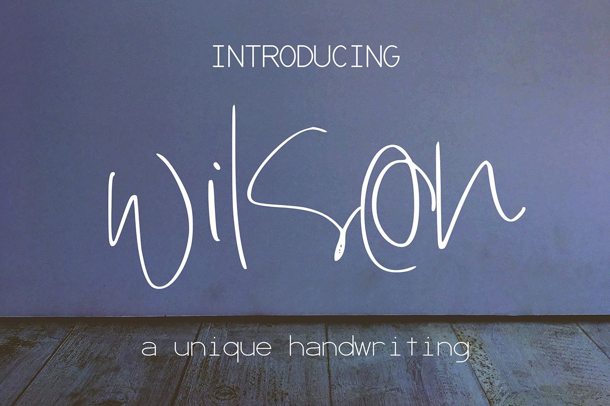 Wilson Font (402709) | Script | Font Bundles