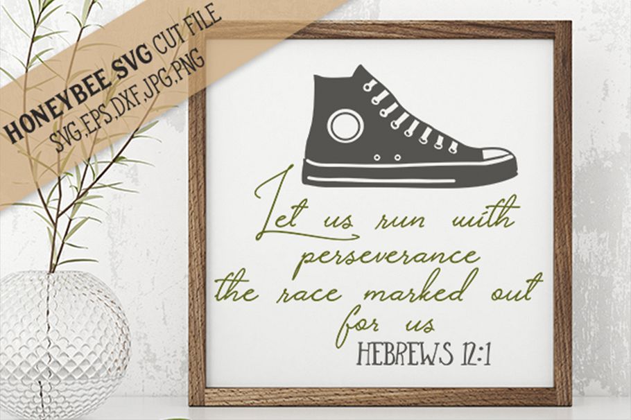 Let us Run with Perseverance SVG Cut File (144316) | SVGs | Design Bundles