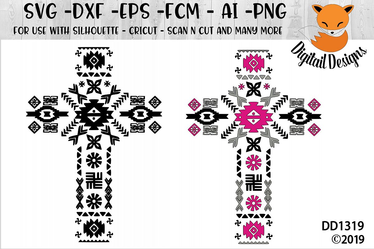 Aztec Christian Cross SVG (207649) | Cut Files | Design Bundles