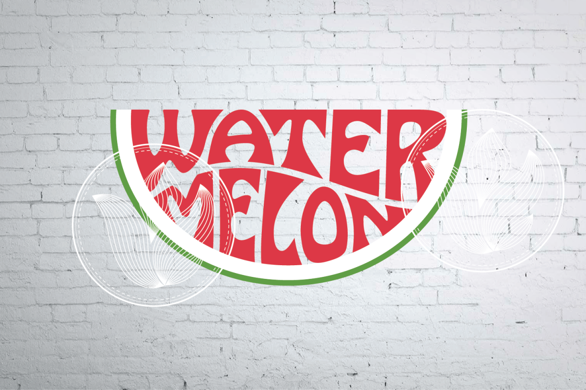 Digital Watermelon word art, Watermelon jpg, png, eps, svg, dxf, Child ...
