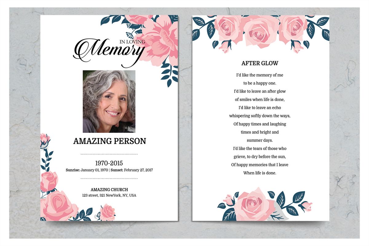 Printable Funeral Cards Printable World Holiday