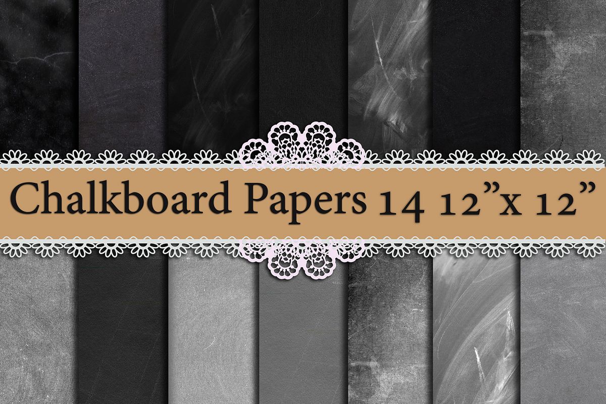 Chalkboard digital paper