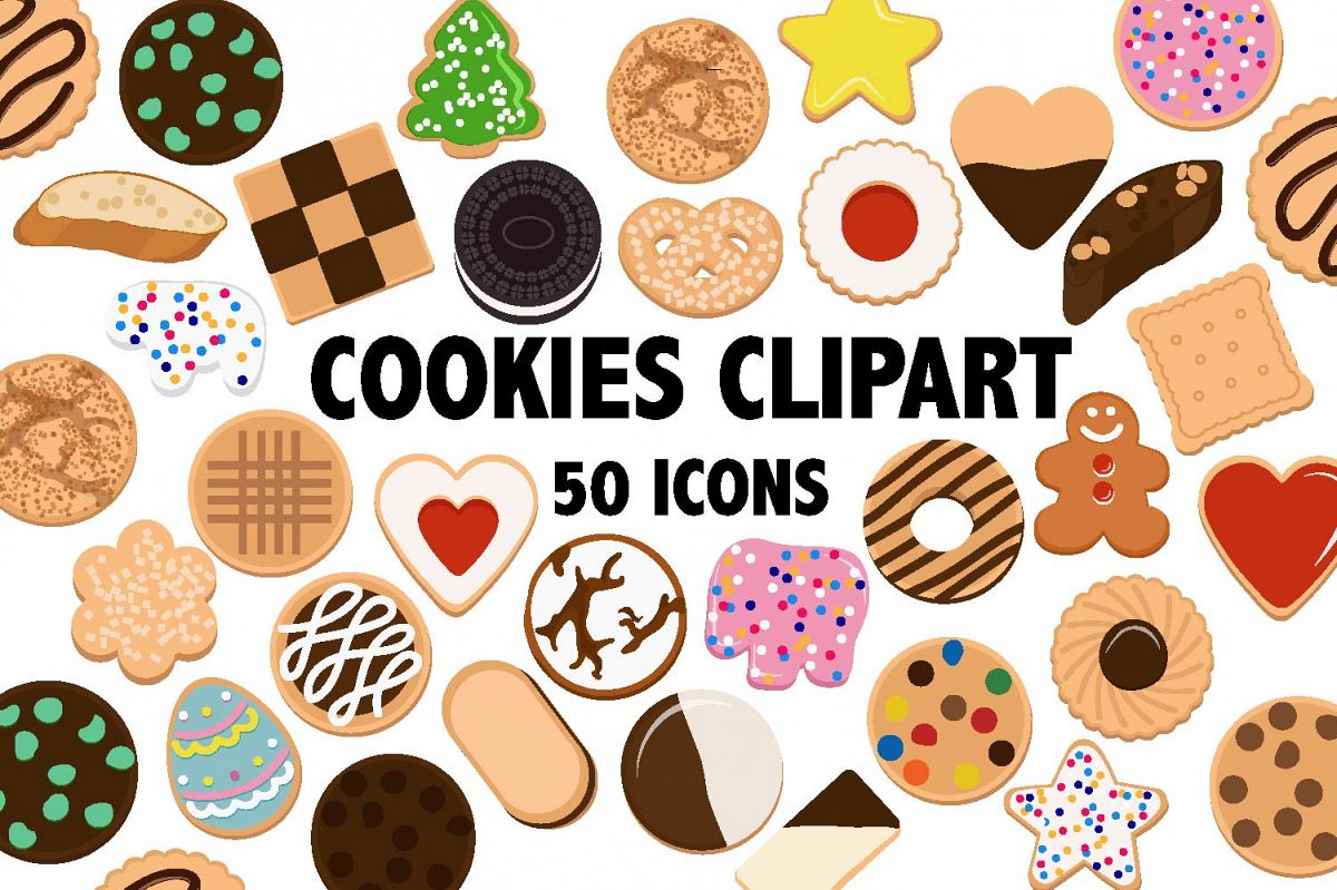 Cookies Clipart (239964) | Illustrations | Design Bundles