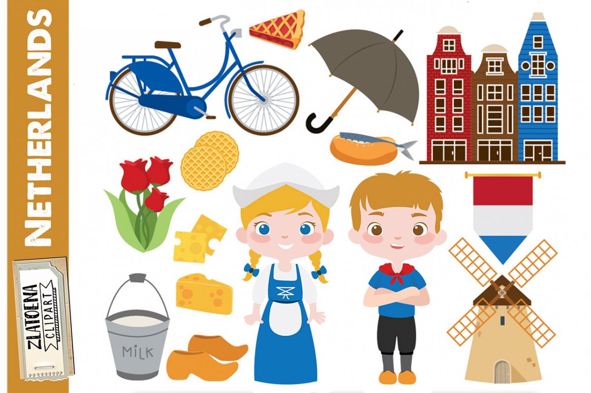 NETHERLANDS clip art Holland clip art Dutch clip Amsterdam
