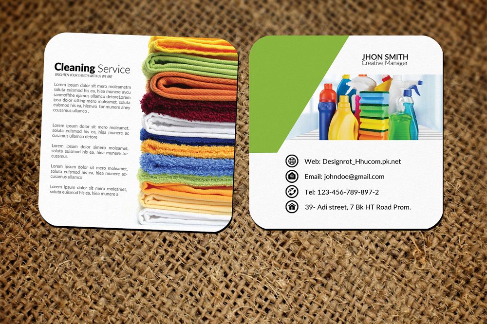 Cleaning Service Small Business Cards 54744 Business Cards Design Bundles